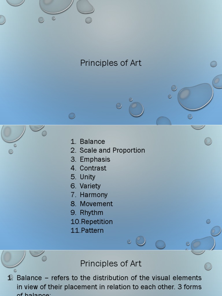 Principles of Arts and Design | PDF