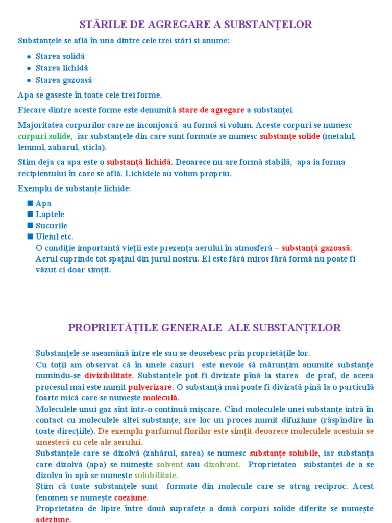 Starile de Agregare A Substantelor | PDF