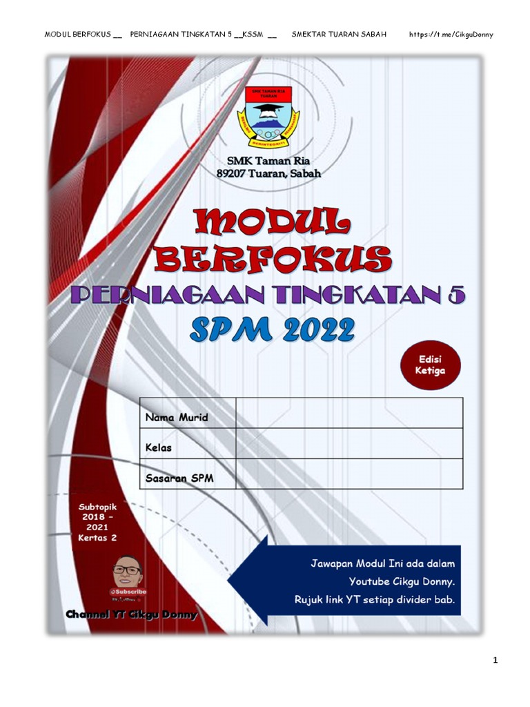 Modul T5 Berfokus III | PDF
