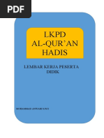 Modul Ajar Al-Qur'an Hadis Kelas 10 MA Fase E Kurikulum Merdeka | PDF