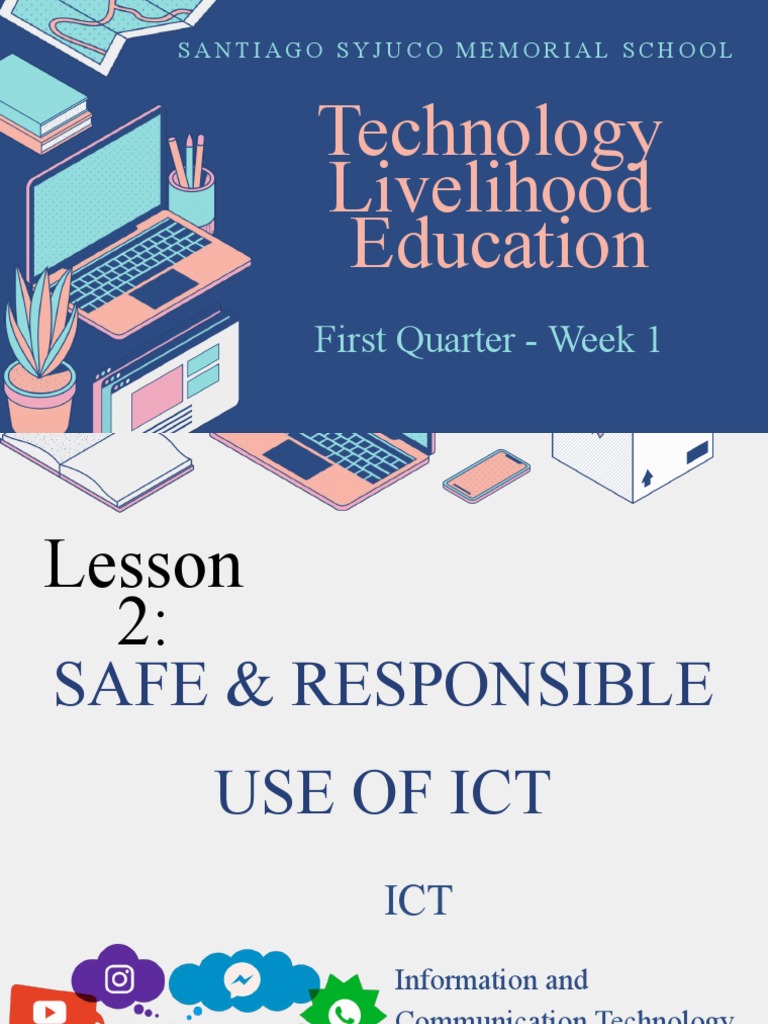 Lesson 2 Safe and Responsible Use of ICT | PDF