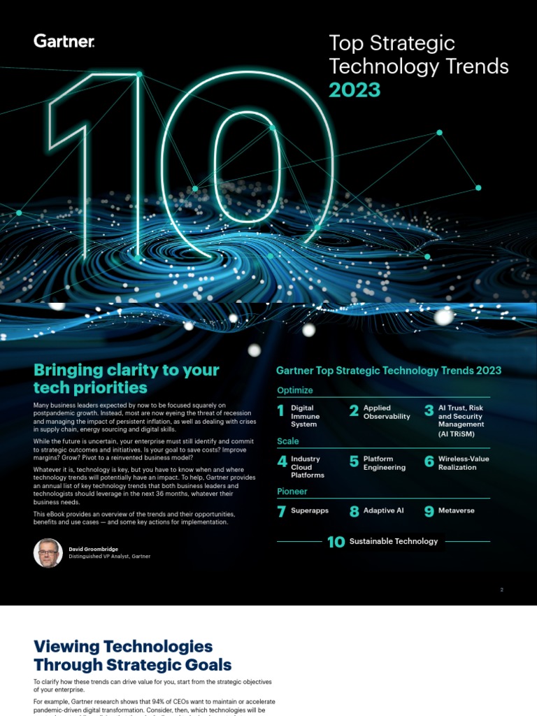 2023 Gartner Top Strategic Technology Trends Ebook | PDF