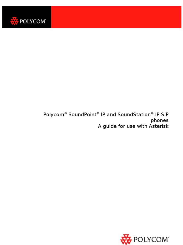 Asterisk Polycom Guide | PDF | Session Initiation Protocol | Ip Address