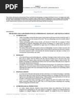 UCSP Grade 12 Reviewer and Lecture | PDF | Sociology | Anthropology