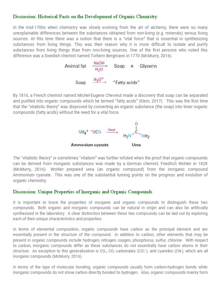 Org Chem Lesson 1.1 | PDF