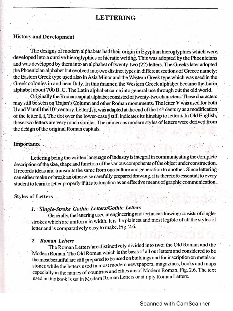 Graphics 1 (Lettering Guide) | PDF