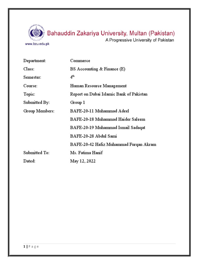 HRM Report | PDF | Recruitment | Employment