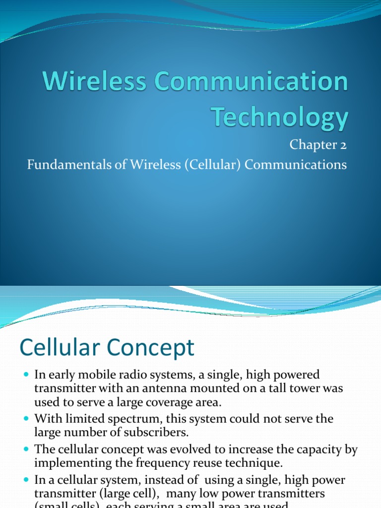 Chapter 2 Fundamentals of Wireless Cellular Communications | PDF ... Chapter 2 Fundamentals of Wireless Cellular Communications | PDF ...