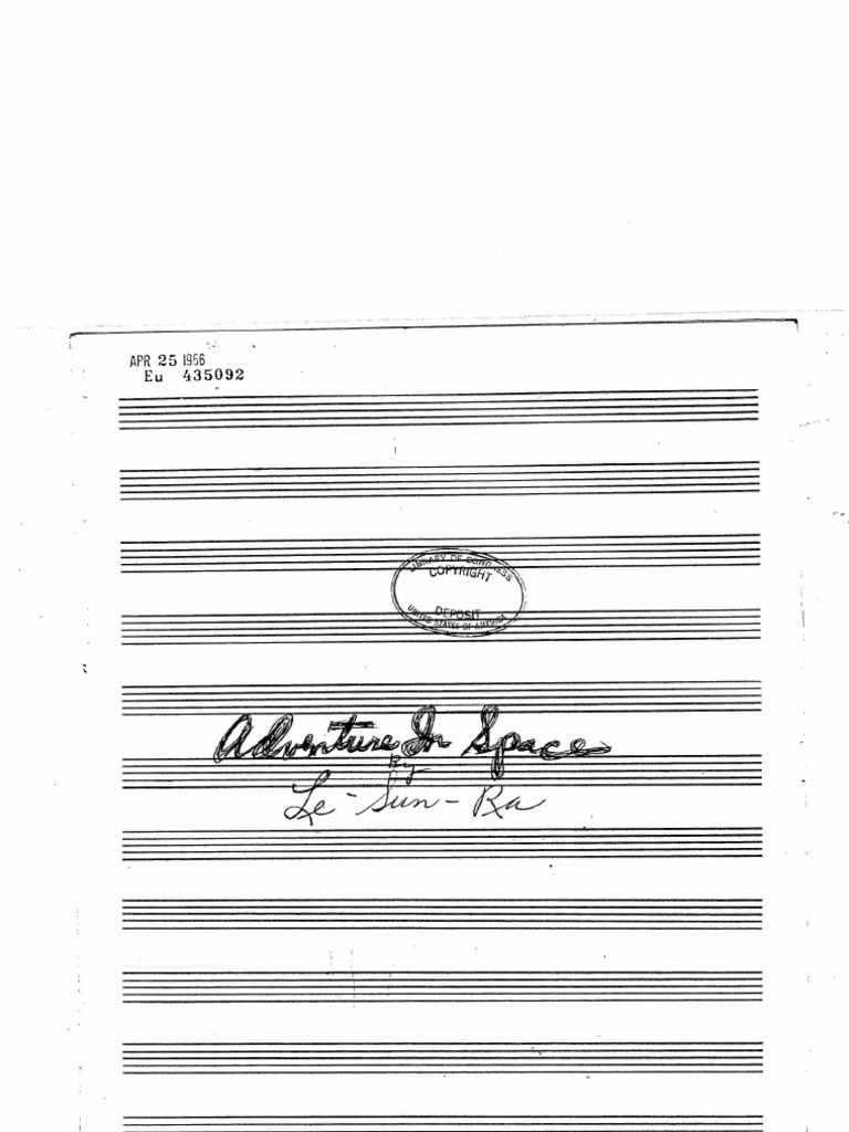 Sun Ra Charts A | PDF