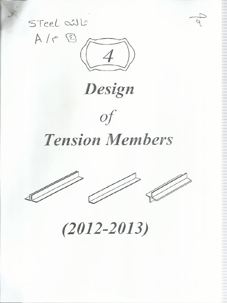 Design of Tension Members | PDF