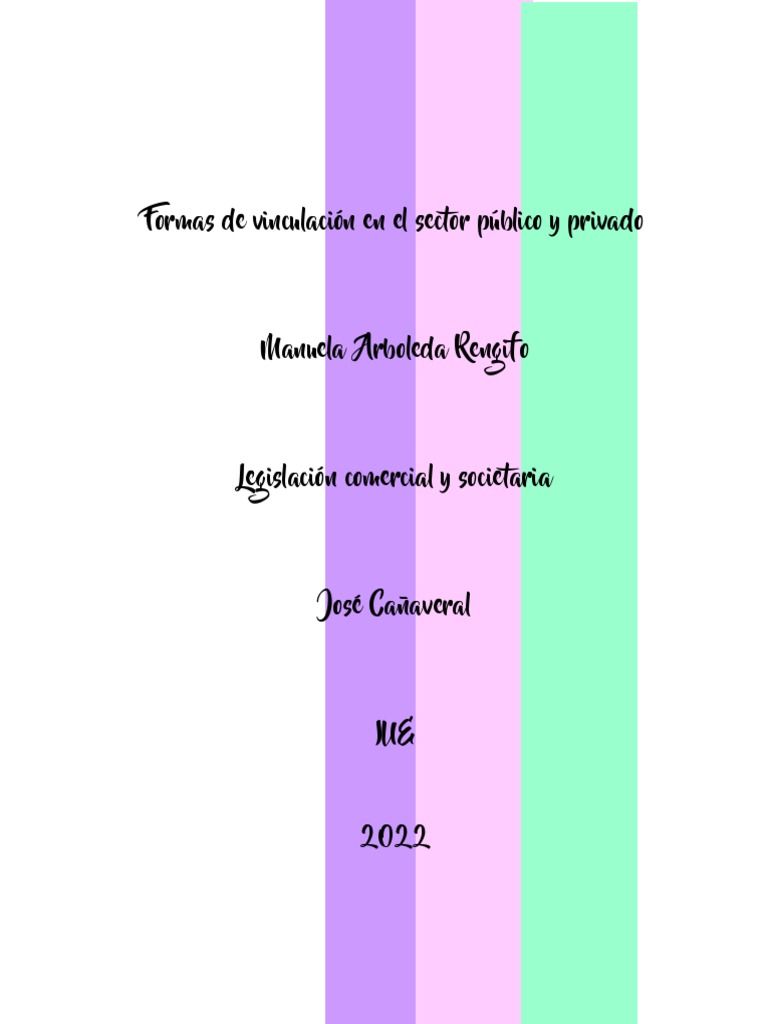 Formas de Vinculacion Laboral | PDF