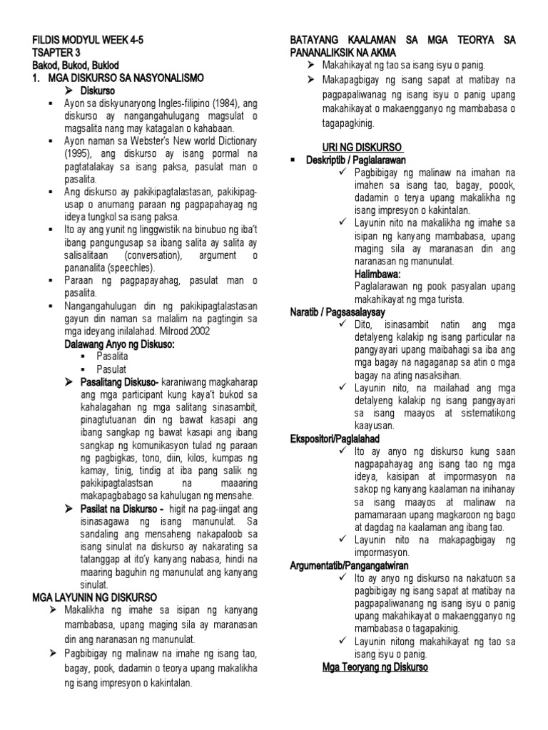 Fildis Modyul WK4 5 | PDF