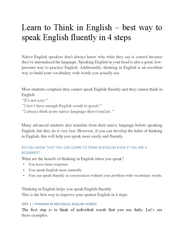 Mastering English Thinking Skills | PDF | English Language | Vocabulary