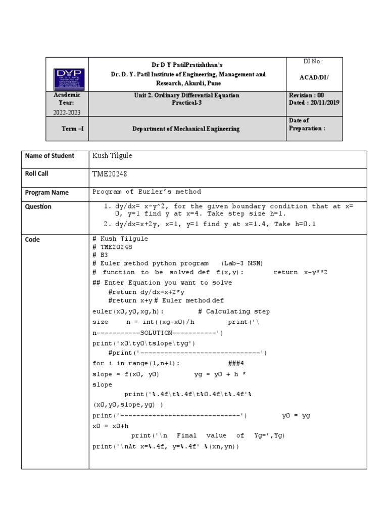 NSM Practical 3.1 | PDF