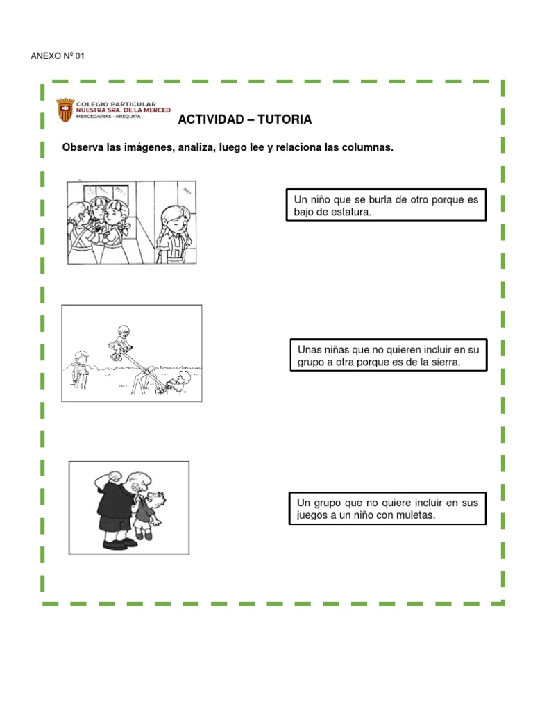 Ficha Pensar Antes de Actuar - Tutoria | PDF