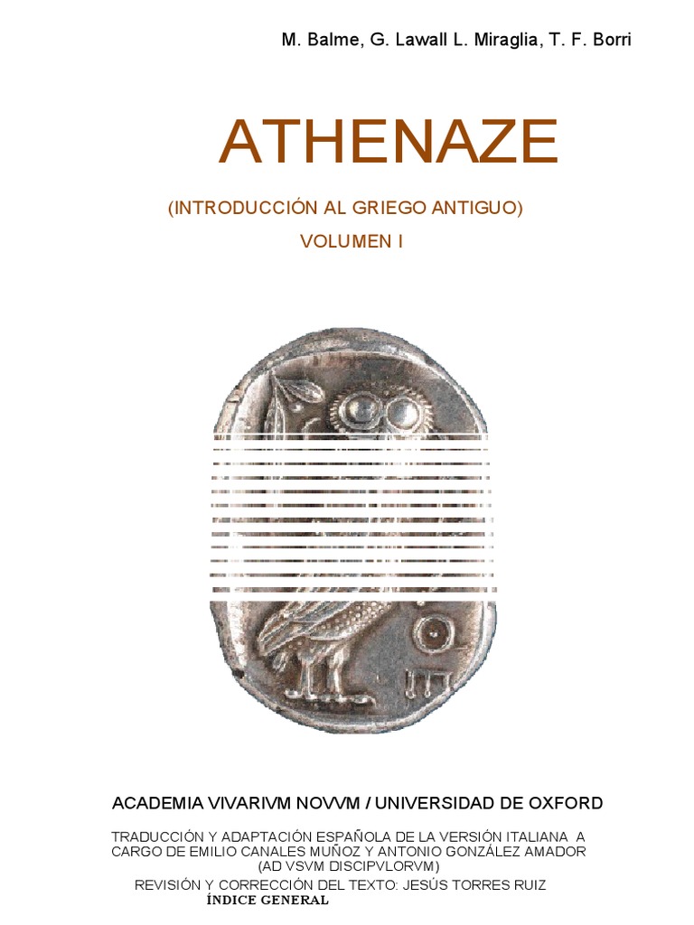 Introducción al Griego Antiguo: Athénaze | PDF | Antigua Grecia ...