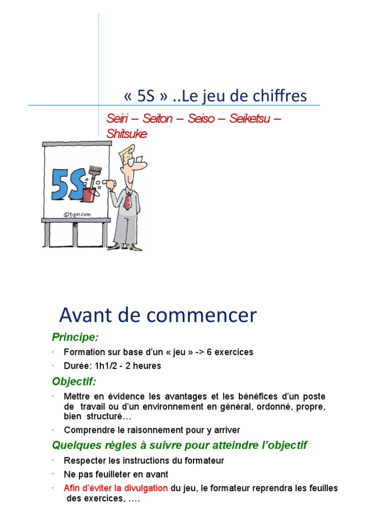 Jeu de Formation sur la Méthode 5S | PDF