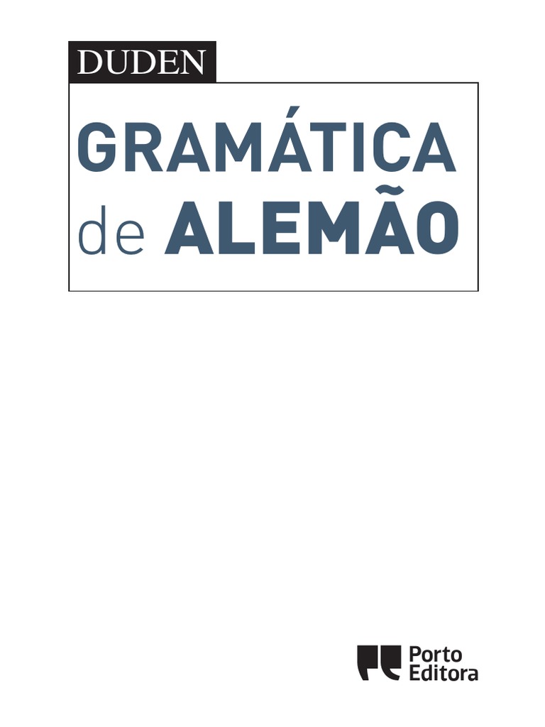 Duden. Gramática de Alemão | PDF | Pronome | Relações sintáticas