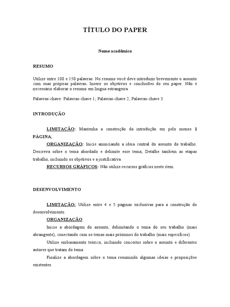 Modelo Paper Rev01 | PDF