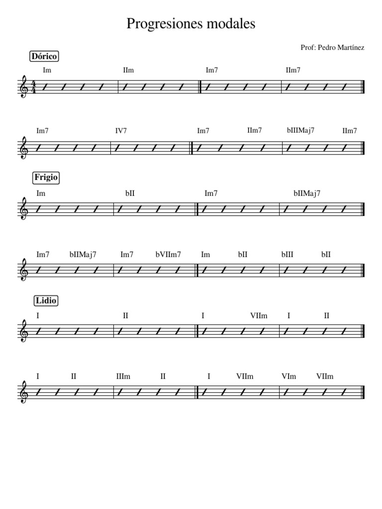 Progresiones Modales | PDF