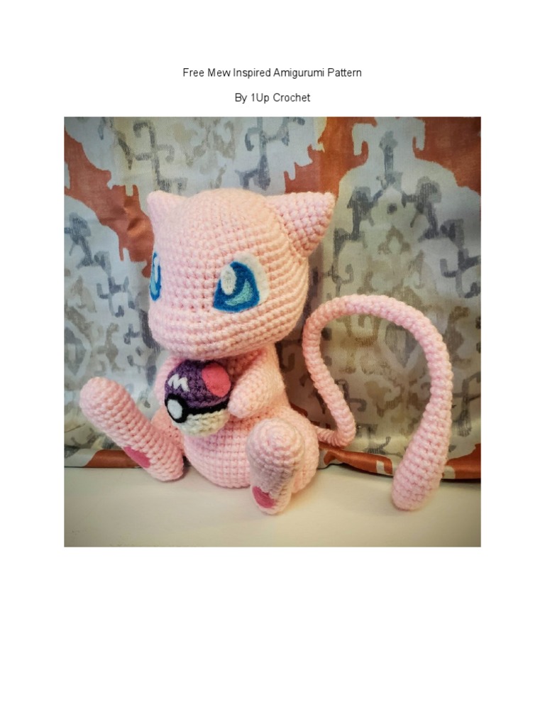 Mew Pattern | PDF | Crochet | Amigurumi