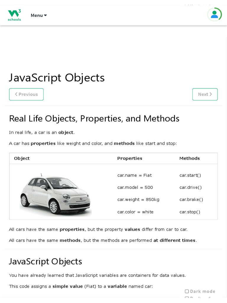 JavaScript Objects | PDF | Java Script | Reserved Word