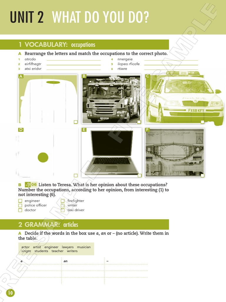 Open Mind A2 WB Unit 2 | PDF