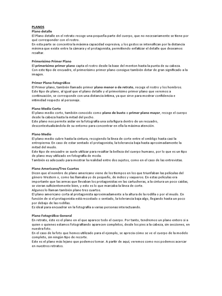 Guía de Planos y Reglas Fotográficas | PDF | Color | Visión