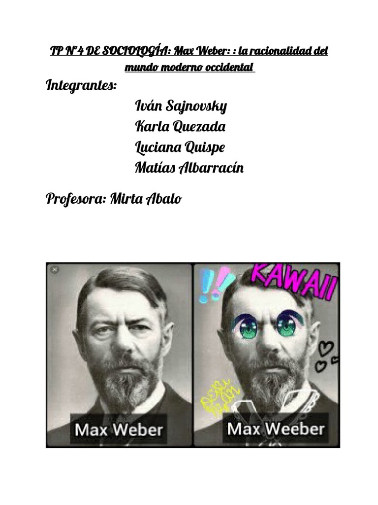 TP Sociología Max Weber | PDF