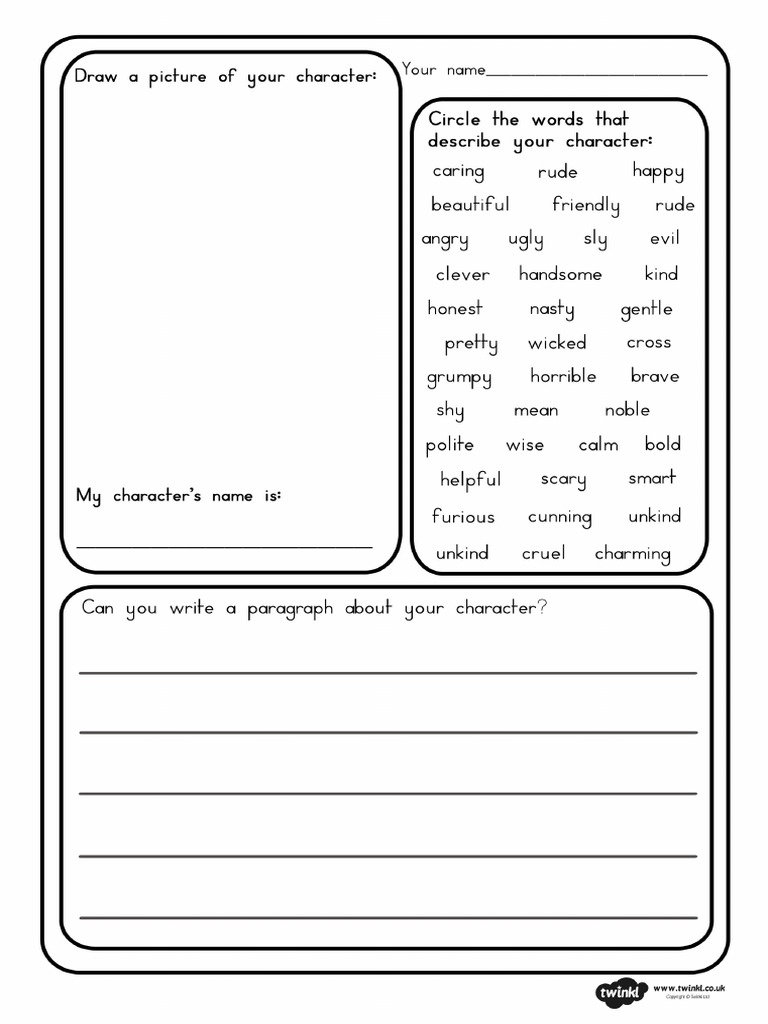 Design A Character Writing Frame | PDF