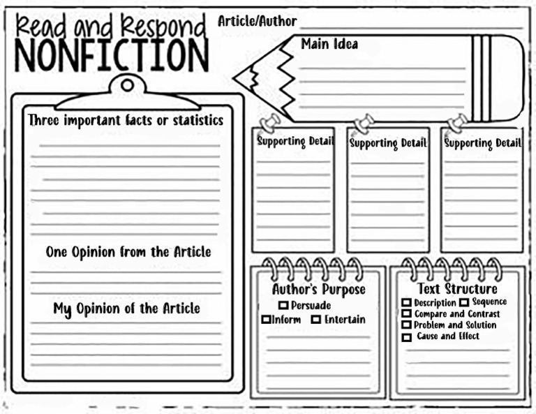 Read and Respond Worksheet | PDF