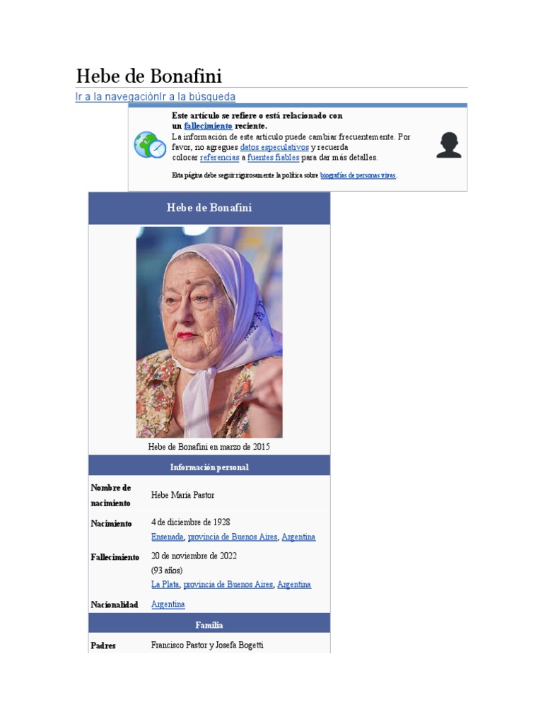 Hebe de Bonafini | PDF | Argentina