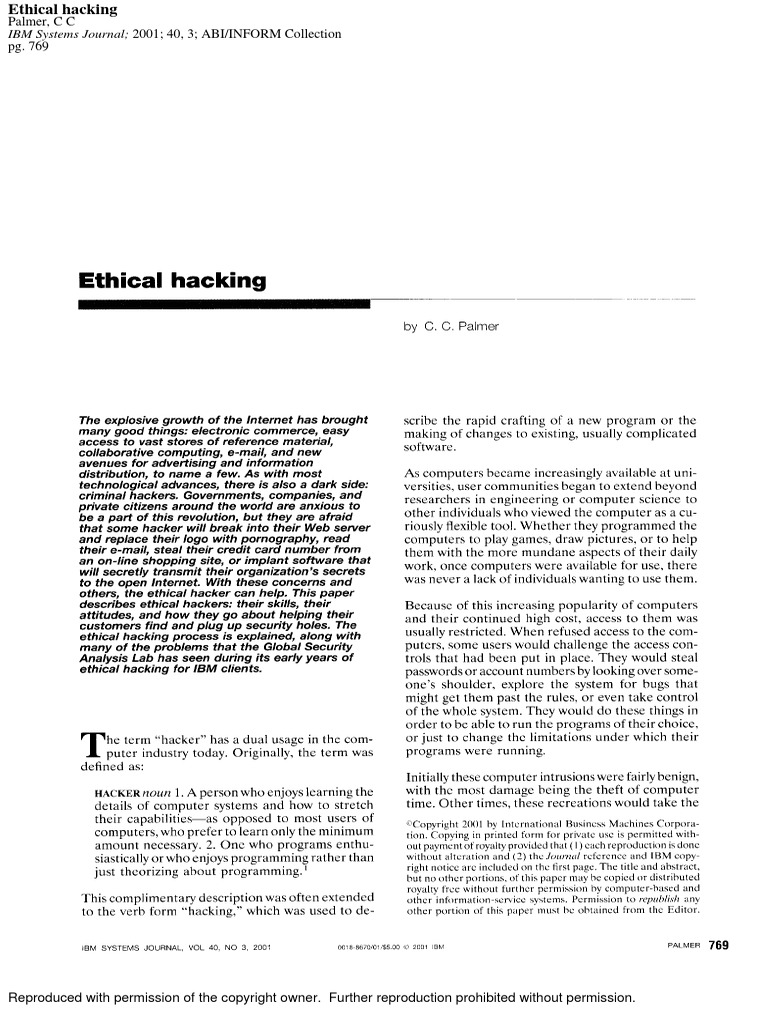 Ethical Hacking | PDF | Computers