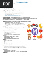 Letter M Lesson Plan | PDF | Lesson Plan | Educational Assessment