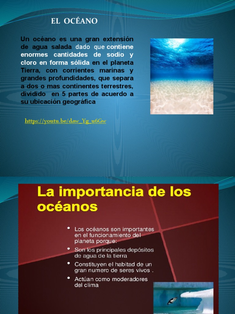 Características de los cinco océanos | PDF | Océanos | lago