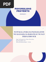 Panukala Sa Pagsasaayos NG Daan | PDF