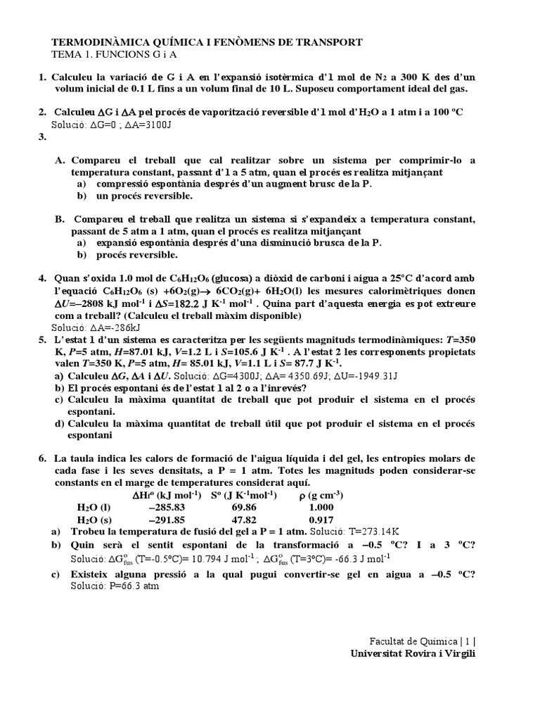 Full 01 - Problemes Classe Tema 1 Funcions G I A-1 | PDF