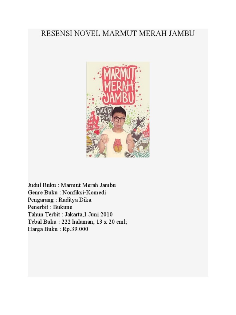 Resensi Novel Marmut Merah Jambu | PDF | Fiksi Misteri, Thriller, & Kejahatan | Puisi
