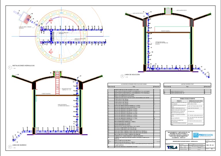 05 - A1 - Reservorio Elevado 800 M3 - Hidraulica | PDF | Ingeniería ...