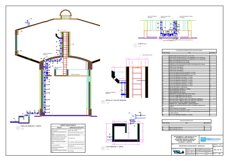 06 - A1 - Reservorio Elevado 800 M3 - Hidraulica | PDF | Ingeniería Química | Ingeniería hidráulica