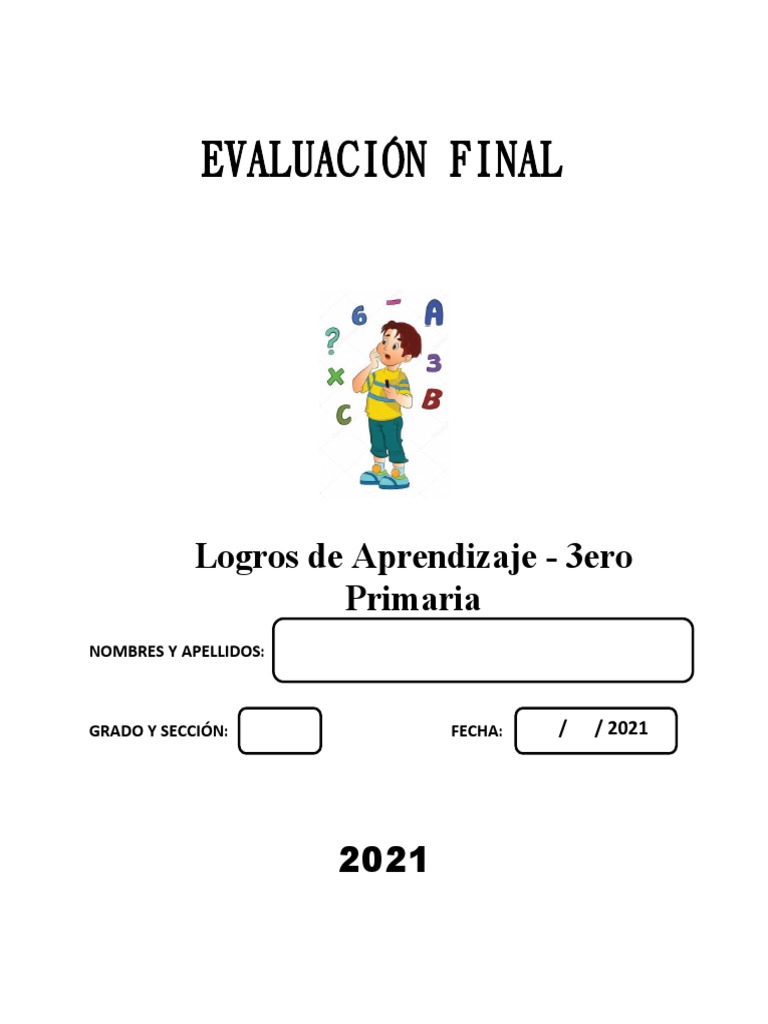 3ero Evaluamos Lo Que Aprendimos Mat - 3ero | PDF