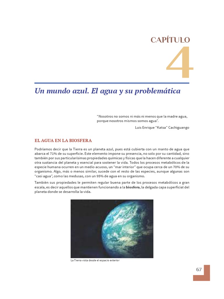 02 Un Mundo Azul. El Agua y Su Problemática | PDF