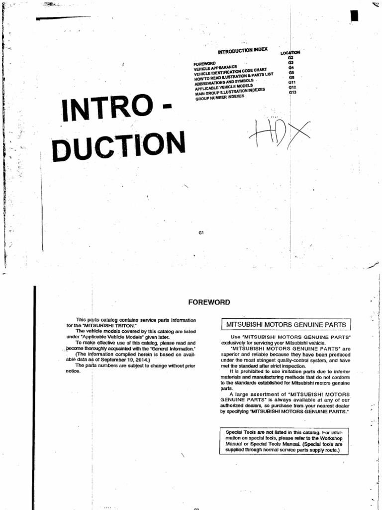 Part Book Triton | PDF