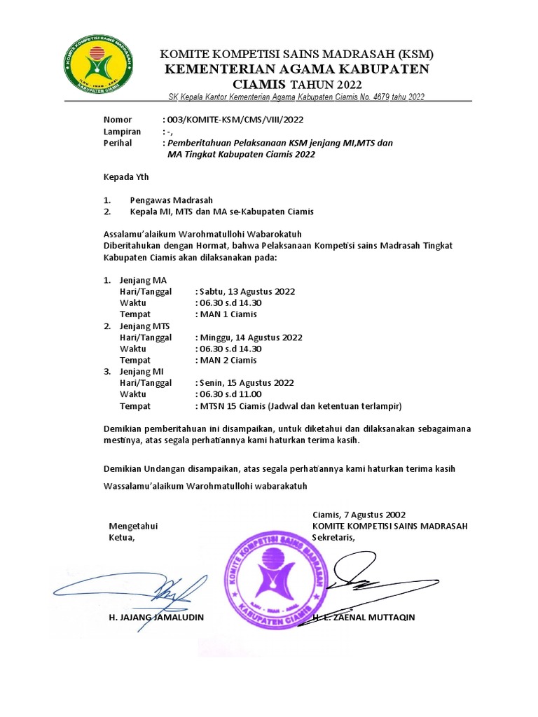 Ralat Surat Pemberitahuan | PDF