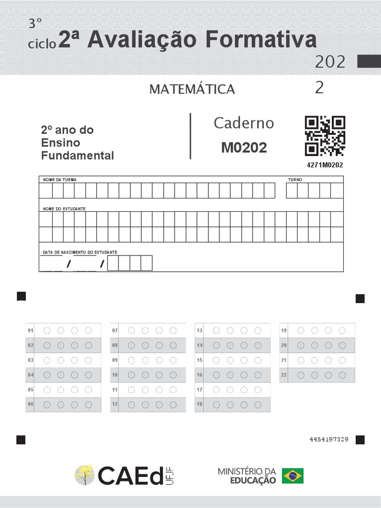 Avaliação Simulado De Matemática 2º Ano Pdf