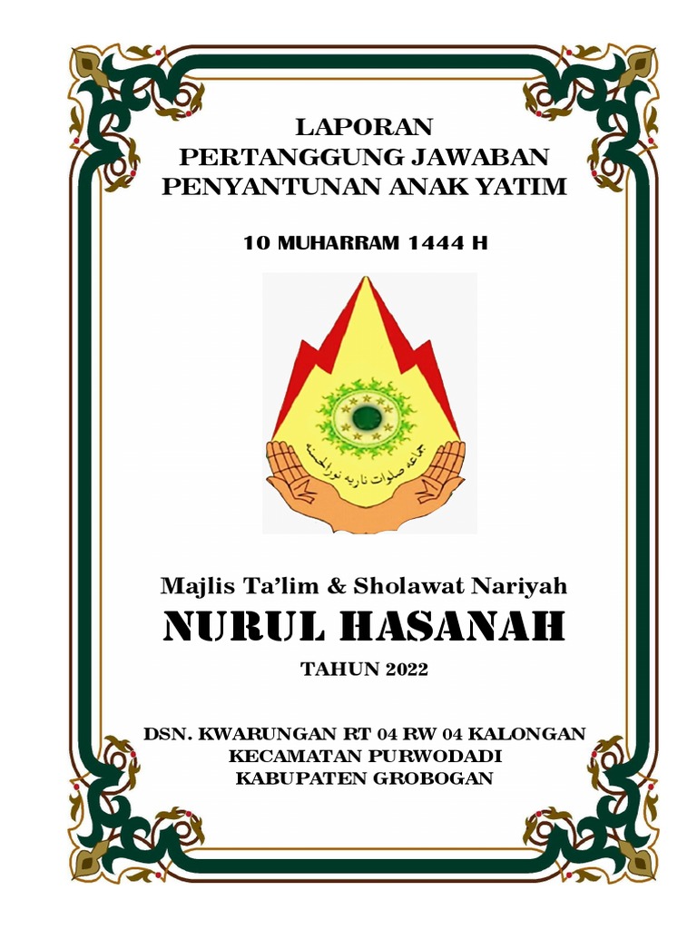 Laporan Santunan Anak Yatim 2022 | PDF