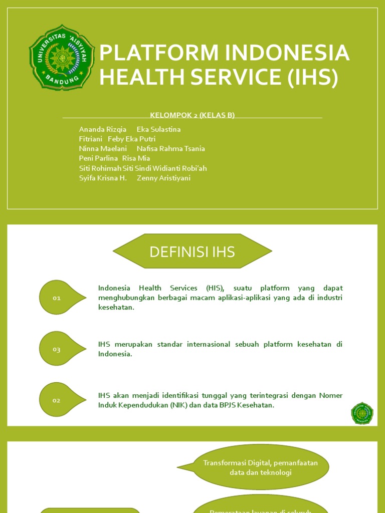 Platform Indonesia Health Service (Ihs) Kelompok 2 | PDF