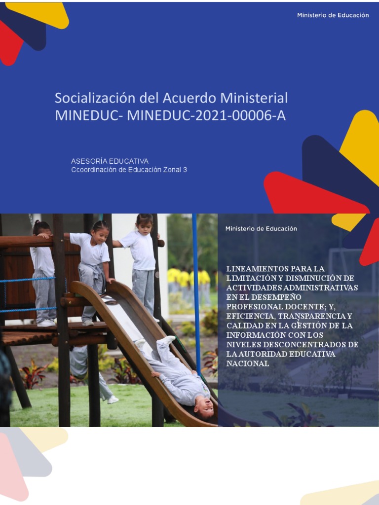 Acdo - MINEDUC-2021-0006-A | PDF | Planificación | Maestros