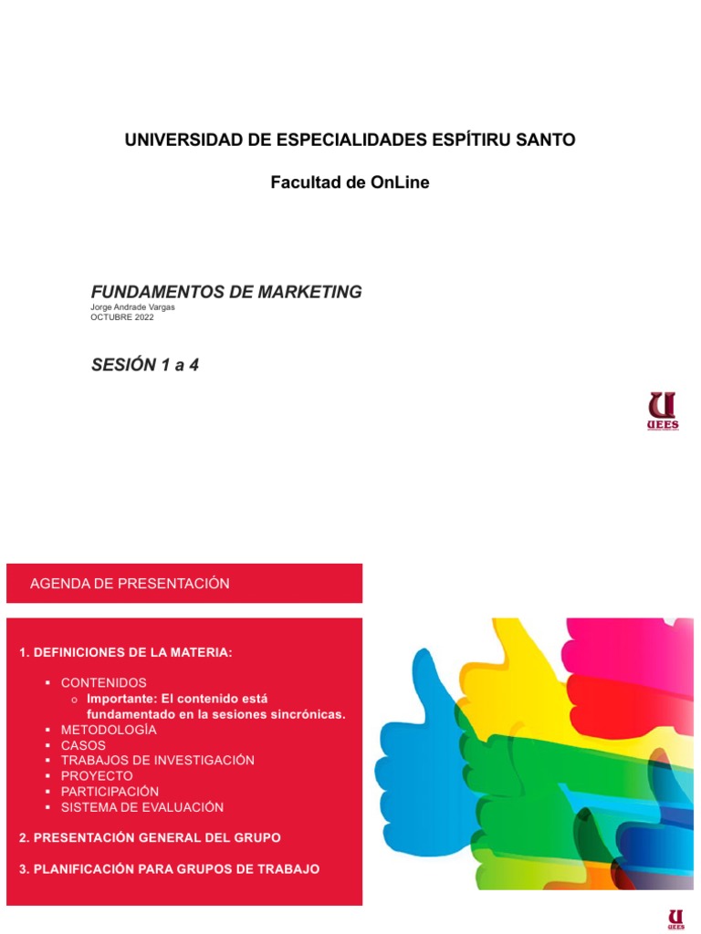 S1 A S4 - Fundamentos de Marketing | PDF | Marketing | Comportamiento