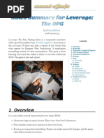 Leverage Character Sheet Official | PDF